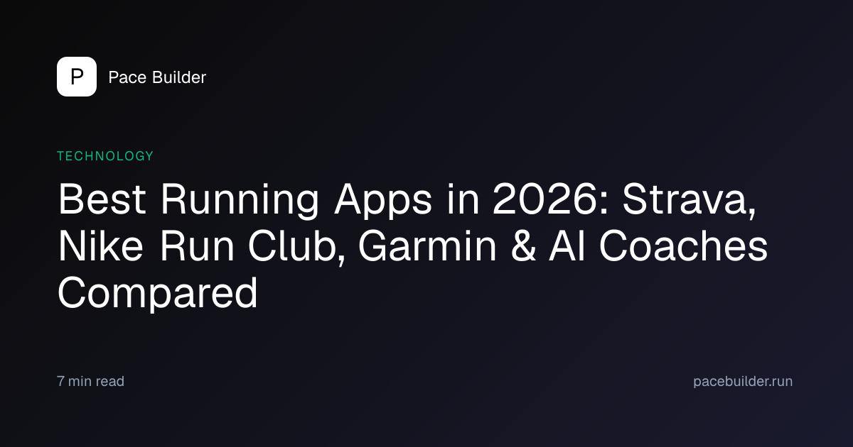 Best Running Apps in 2026: Strava, Nike Run Club, Garmin & AI Coaches ...
